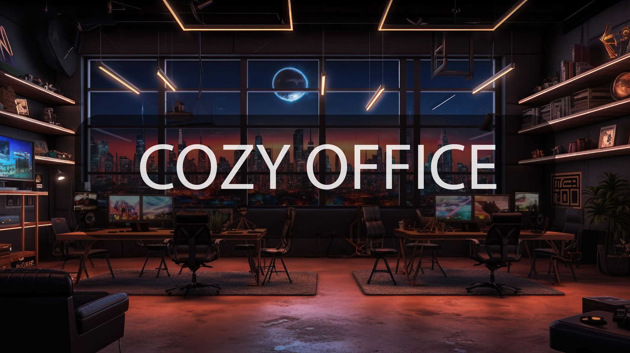 Cozy Office Vtuber Backgrounds Bundle, Stream Backgrounds, Twitch ...