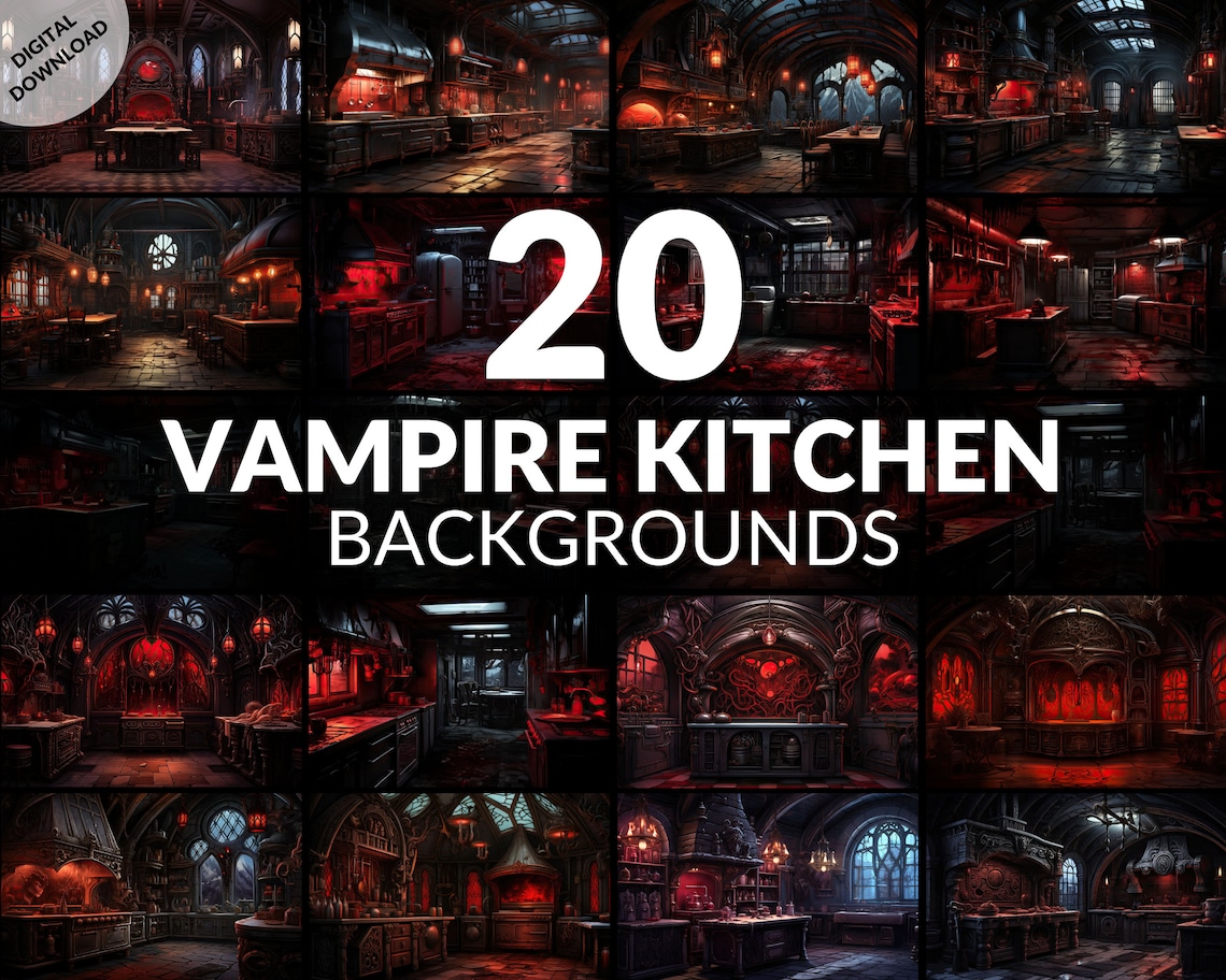 400 Vampire Room Mega Bundle Vtuber Backgrounds, Gothic Stream ...