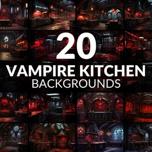400 Vampire Room Mega Bundle Vtuber Backgrounds, Gothic Stream ...