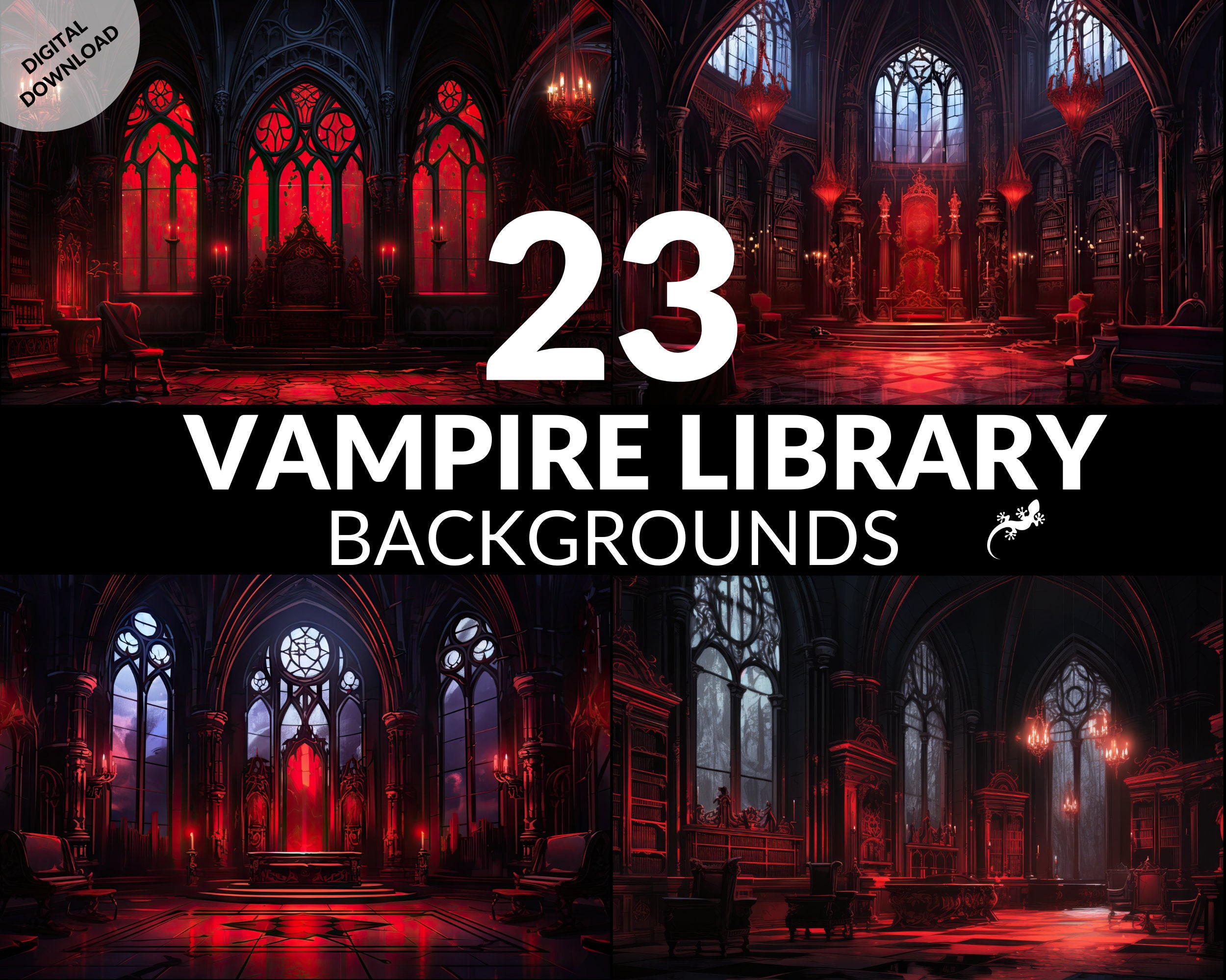 23 Vampire Library Vtuber Backgrounds, Gothic Stream Backgrounds ...