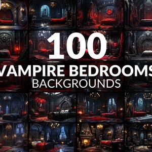400 Vampire Room Mega Bundle Vtuber Backgrounds, Gothic Stream ...