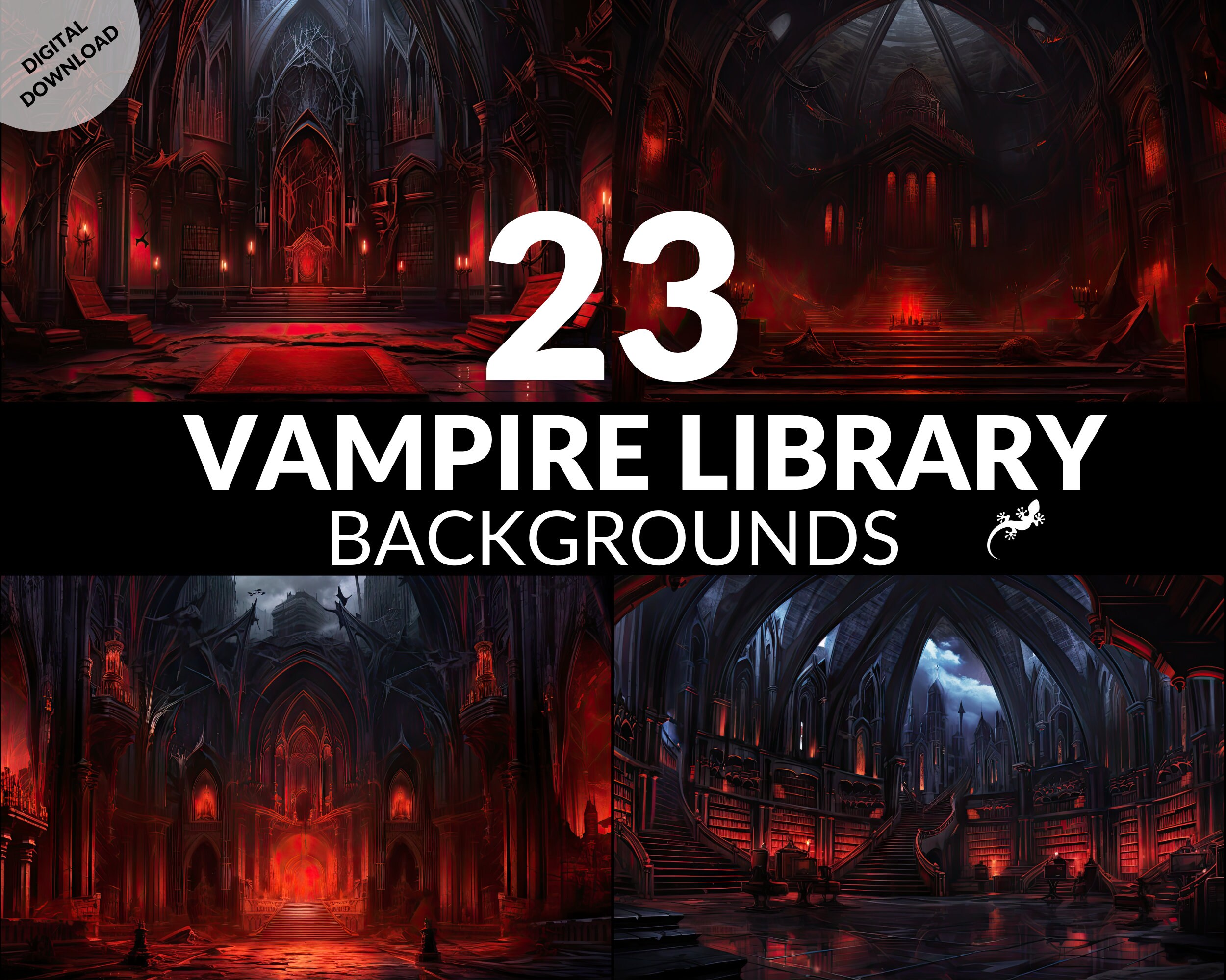 23 Vampire Library Vtuber Backgrounds, Gothic Stream Backgrounds ...