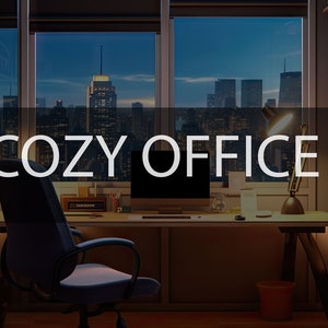 Cozy Office Vtuber Backgrounds Bundle, Stream Backgrounds, Twitch ...