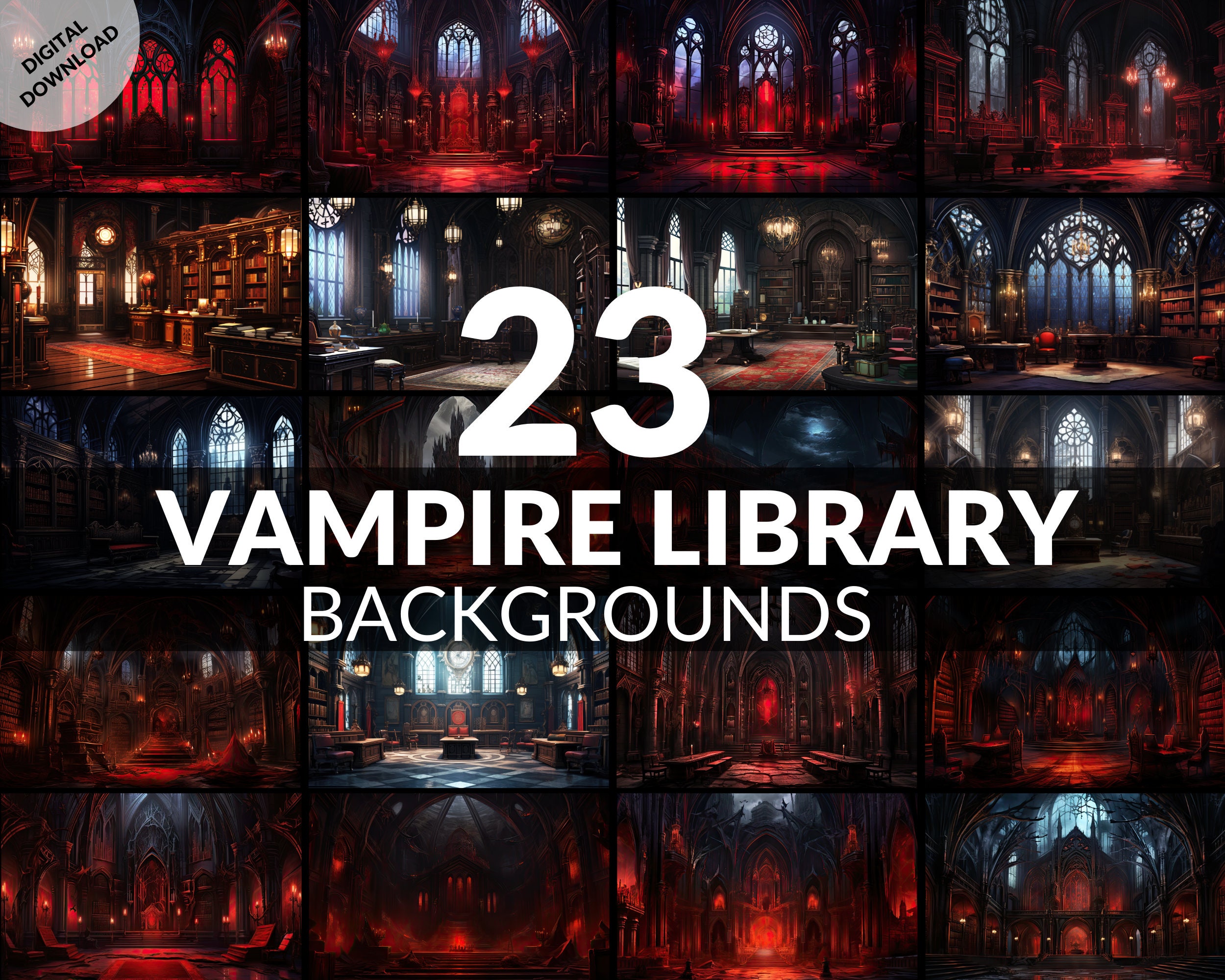 23 Vampire Library Vtuber Backgrounds, Gothic Stream Backgrounds ...