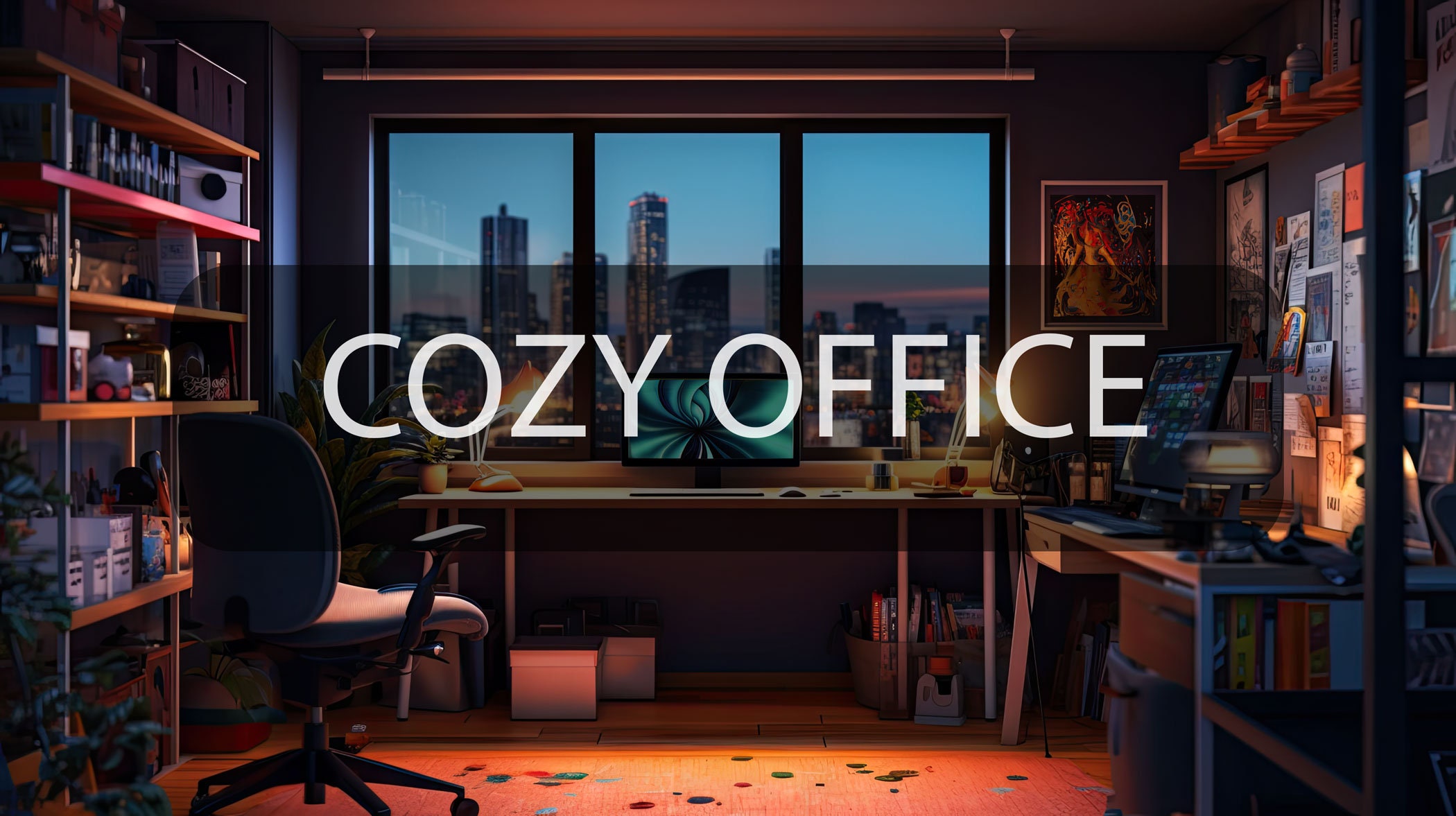 Cozy Office Vtuber Backgrounds Bundle, Stream Backgrounds, Twitch ...