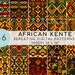36 African Kente Inspired Seamless Digital Pattern Bundle, African ...