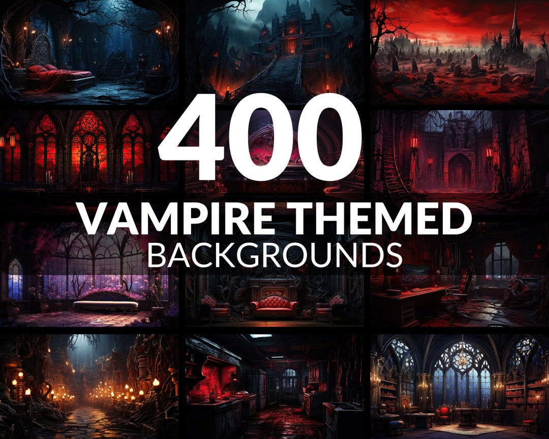 400 Vampire Room Mega Bundle Vtuber Backgrounds, Gothic Stream ...