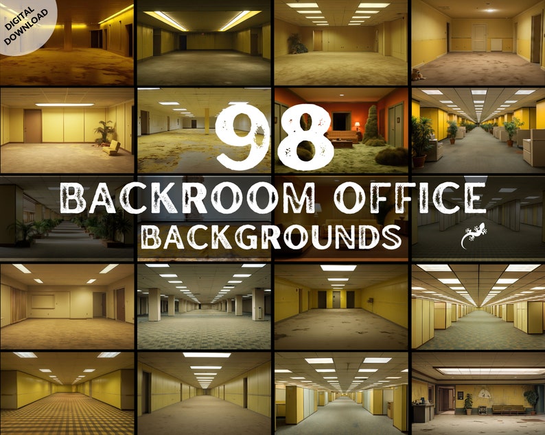 235 Backroom Liminal Space Vtuber Backgrounds Bundle, Stream Twitch Zoom Backgrounds, Backrooms ...