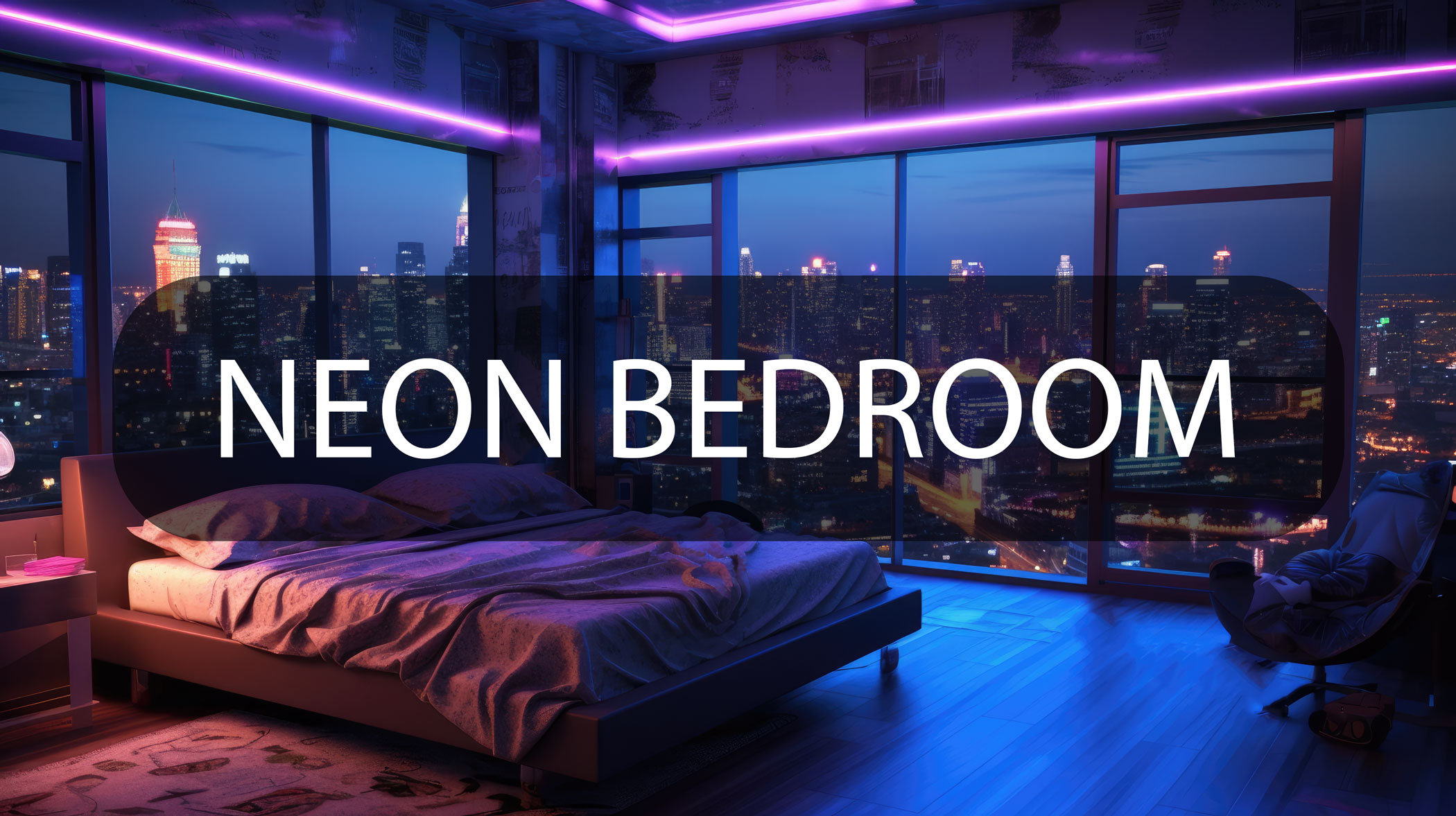Neon Bedroom Vtuber Backgrounds Bundle Stream Backgrounds - Etsy