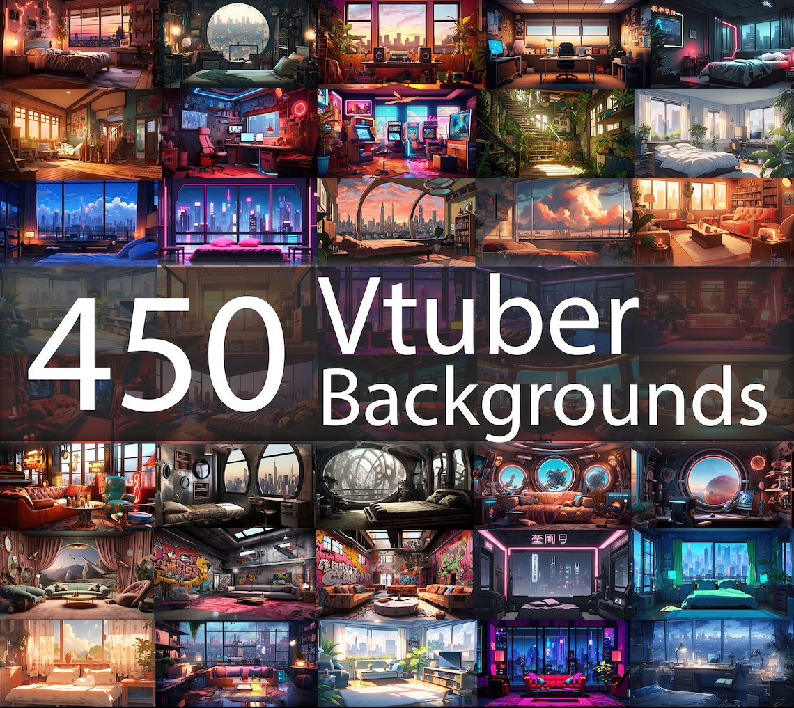 450 Vtuber Backgrounds, Stream Backgrounds, Twitch Background, Zoom ...