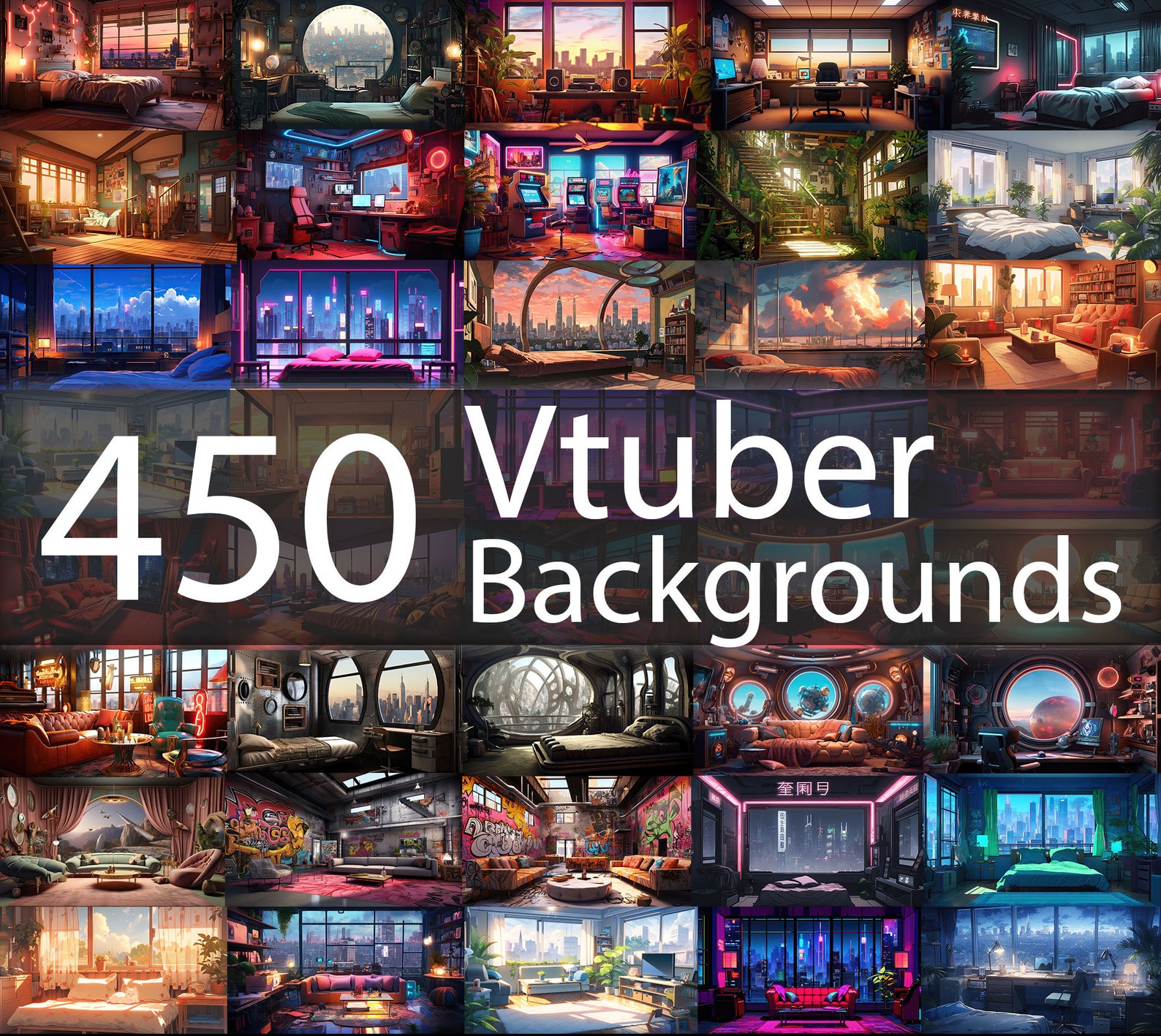 450 Vtuber Backgrounds, Stream Backgrounds, Twitch Background, Zoom ...