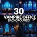 30 Vampire Office Vtuber Backgrounds, Gothic Stream Backgrounds, Twitch ...