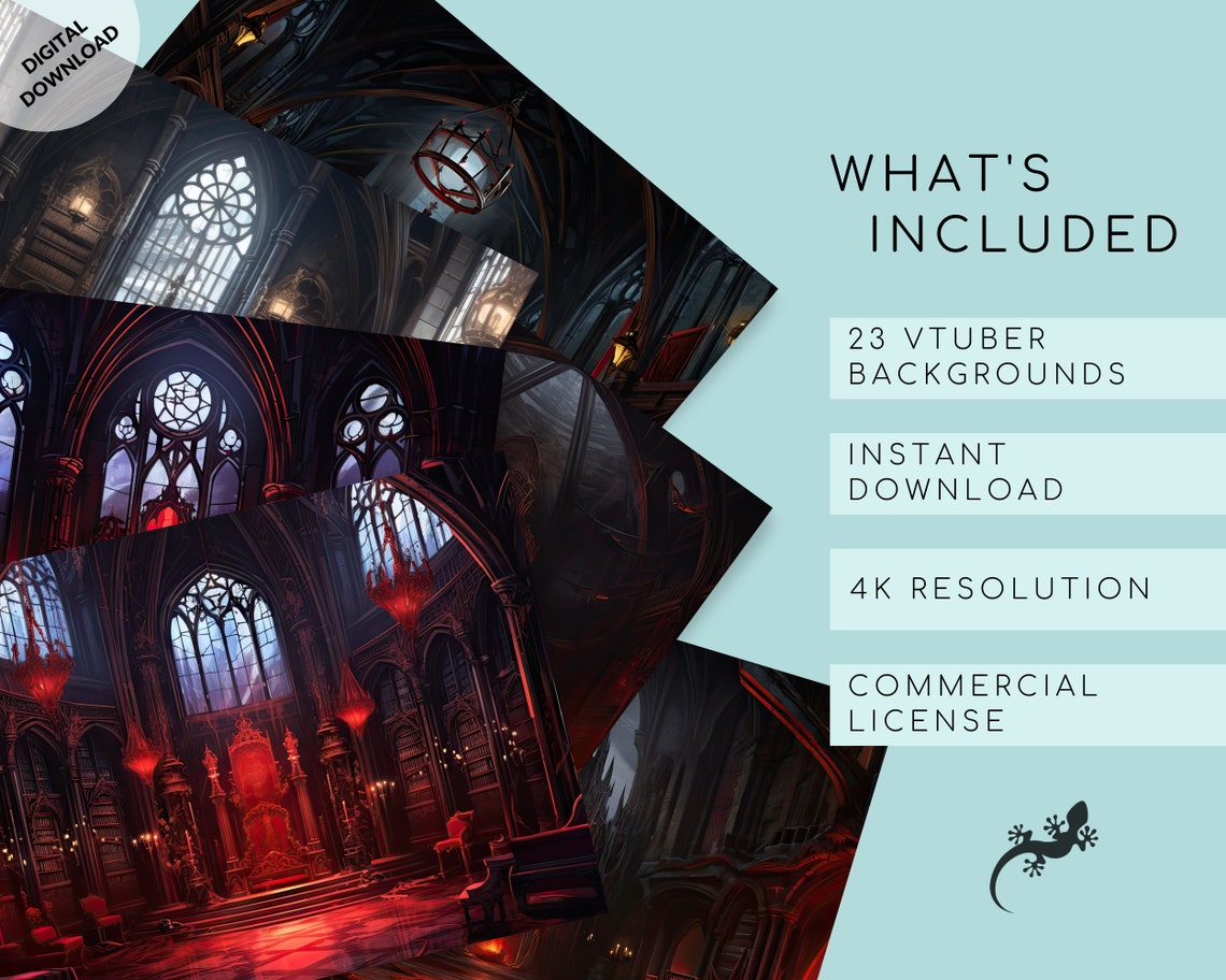 23 Vampire Library Vtuber Backgrounds, Gothic Stream Backgrounds ...