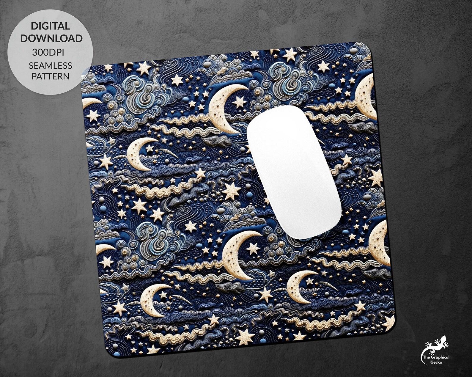 3D Seamless Digital Pattern, Astronomy Repeatable Pattern, Night Sky ...