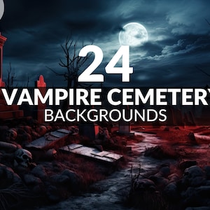 24 Vampire Cemetery Vtuber Backgrounds, Gothic Stream Backgrounds ...