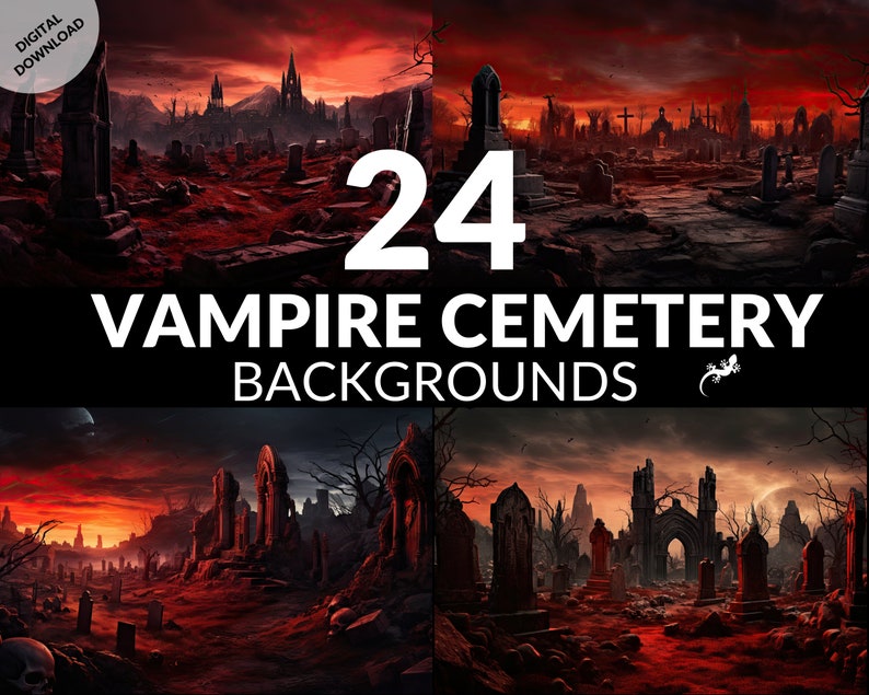 24 Vampire Cemetery Vtuber Backgrounds, Gothic Stream Backgrounds ...