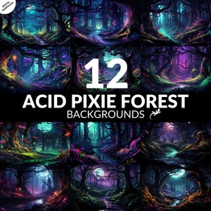 Vtuber Backgrounds Bundle, 160 Acid Pixie Vtuber Twitch Zoom Digital ...