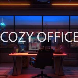 Cozy Office Vtuber Backgrounds Bundle, Stream Backgrounds, Twitch ...