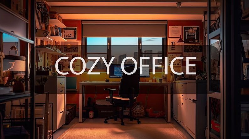 Cozy Office Vtuber Backgrounds Bundle, Stream Backgrounds, Twitch ...