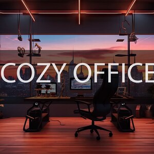 Cozy Office Vtuber Backgrounds Bundle, Stream Backgrounds, Twitch ...