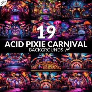 Vtuber Backgrounds Bundle, 160 Acid Pixie Vtuber Twitch Zoom Digital ...