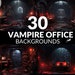 30 Vampire Office Vtuber Backgrounds, Gothic Stream Backgrounds, Twitch ...