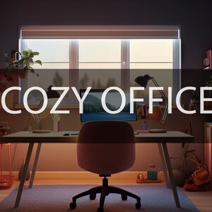 Cozy Office Vtuber Backgrounds Bundle, Stream Backgrounds, Twitch ...