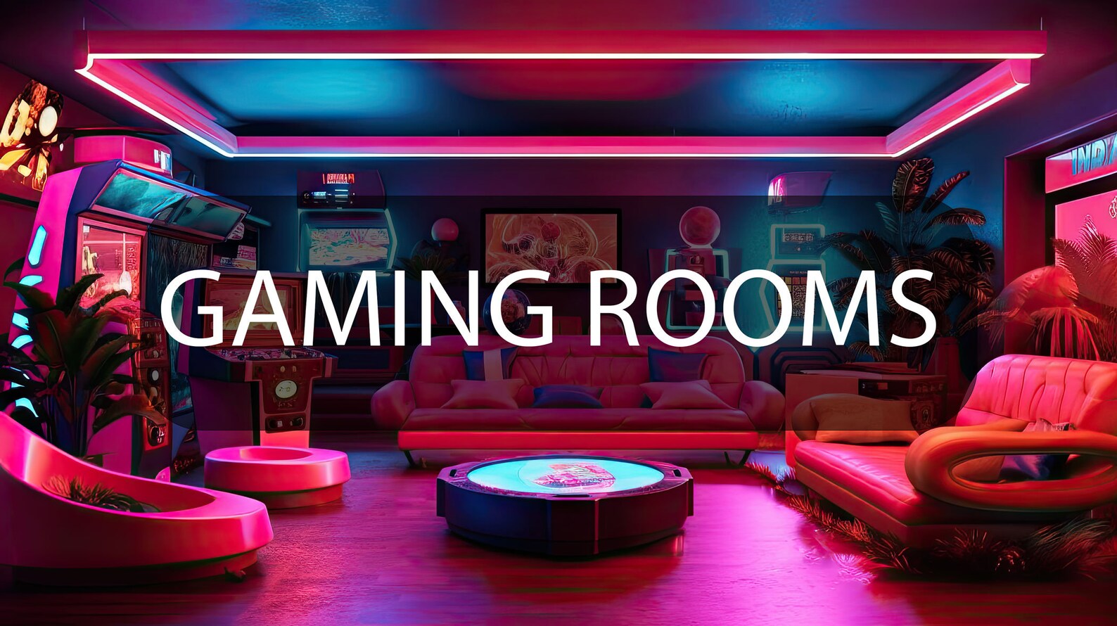 Gaming Room Arcade Vtuber Backgrounds Bundle, Stream Backgrounds ...