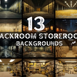 235 Backroom Liminal Space Vtuber Backgrounds Bundle, Stream Twitch ...