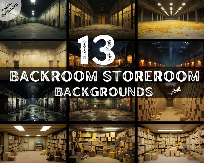 235 Backroom Liminal Space Vtuber Backgrounds Bundle, Stream Twitch ...