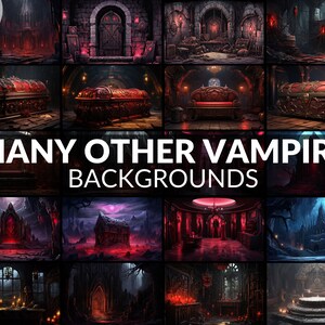 400 Vampire Room Mega Bundle Vtuber Backgrounds, Gothic Stream ...