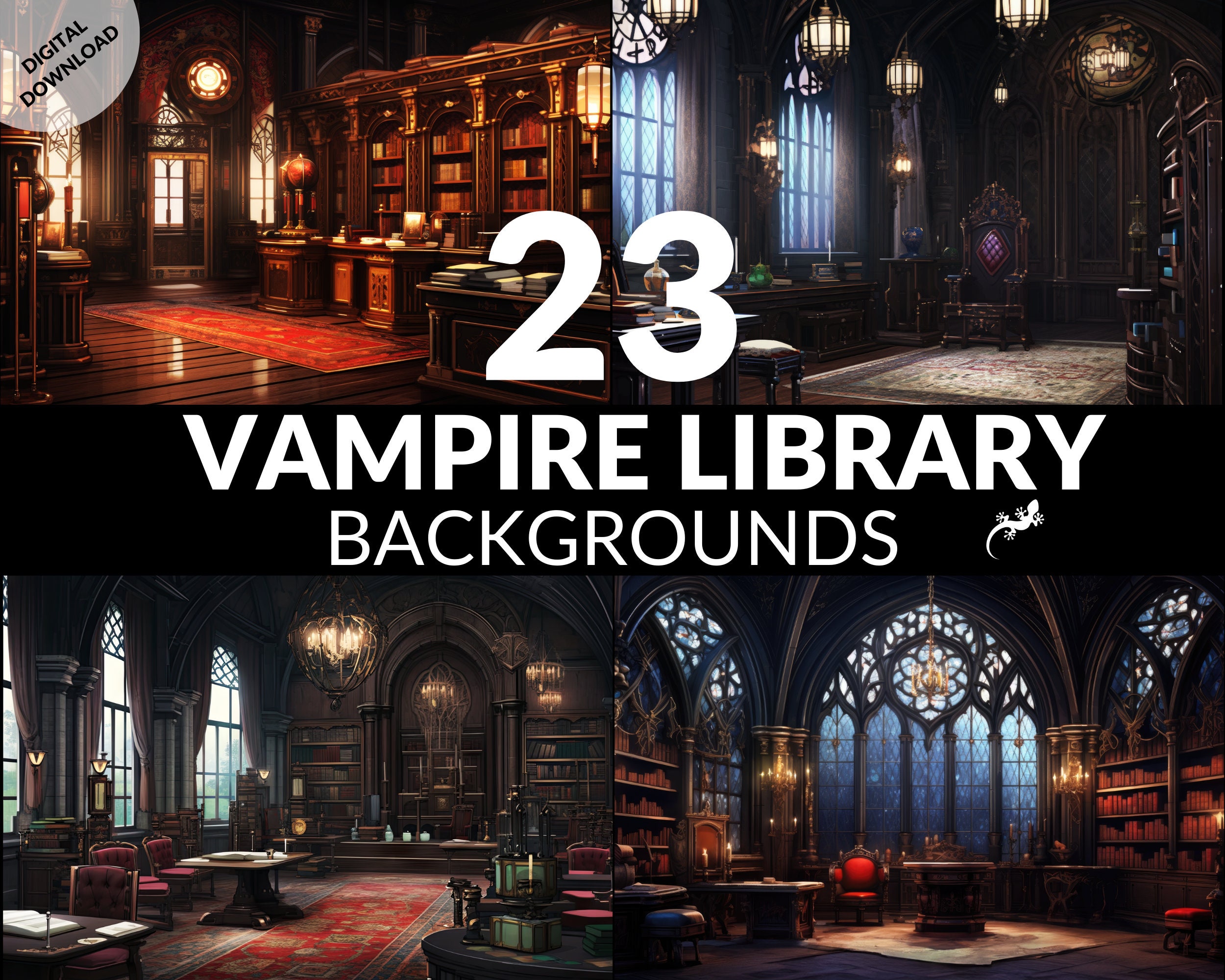 23 Vampire Library Vtuber Backgrounds, Gothic Stream Backgrounds ...