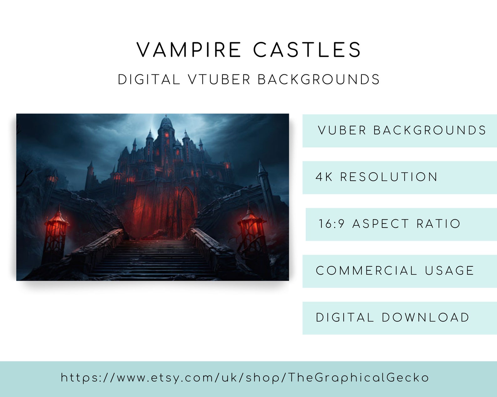 40 Vampire Gothic Castles Vtuber Backgrounds, Stream Backgrounds ...