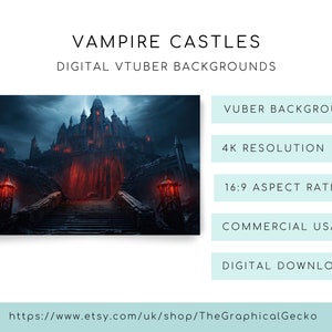 40 Vampire Gothic Castles Vtuber Backgrounds, Stream Backgrounds ...