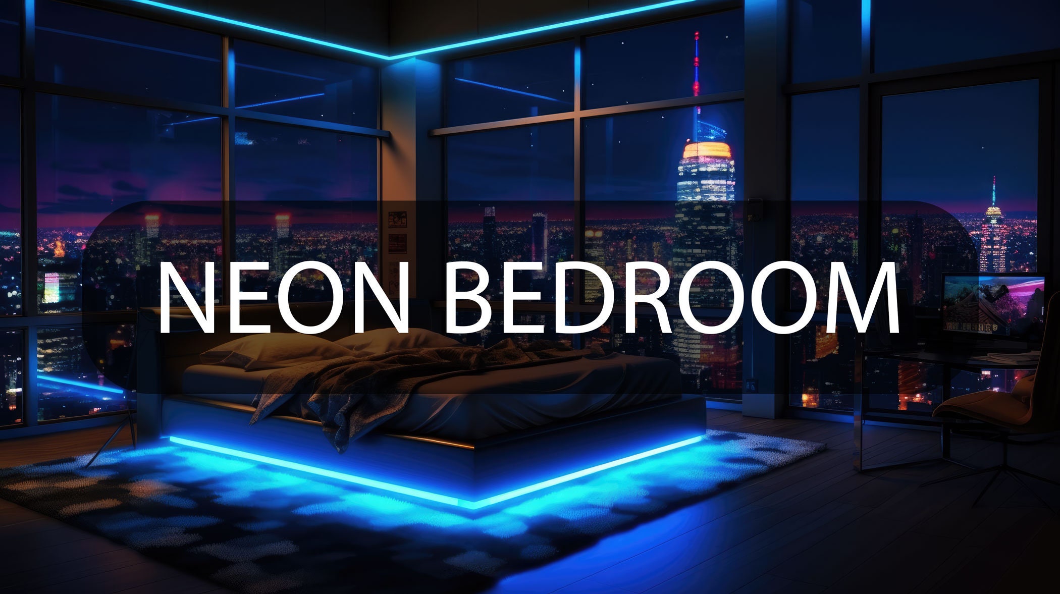 Neon Bedroom Vtuber Backgrounds Bundle Stream Backgrounds - Etsy