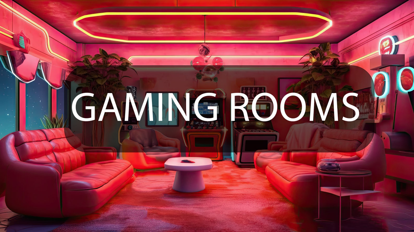 Gaming Room Arcade Vtuber Backgrounds Bundle, Stream Backgrounds ...