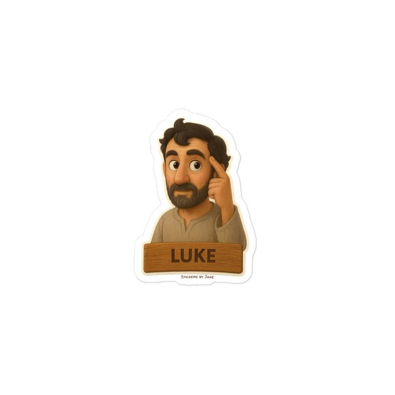 Luke, Gospel Writer and Physician - Sticker - Etsy