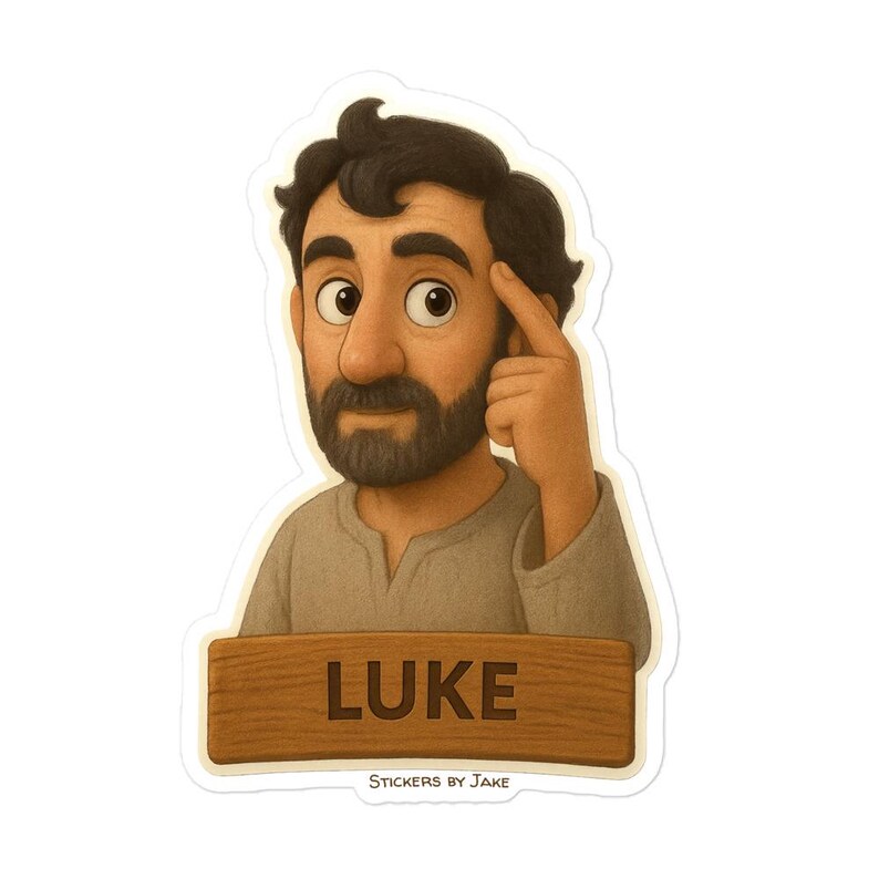 Luke, Gospel Writer and Physician - Sticker - Etsy