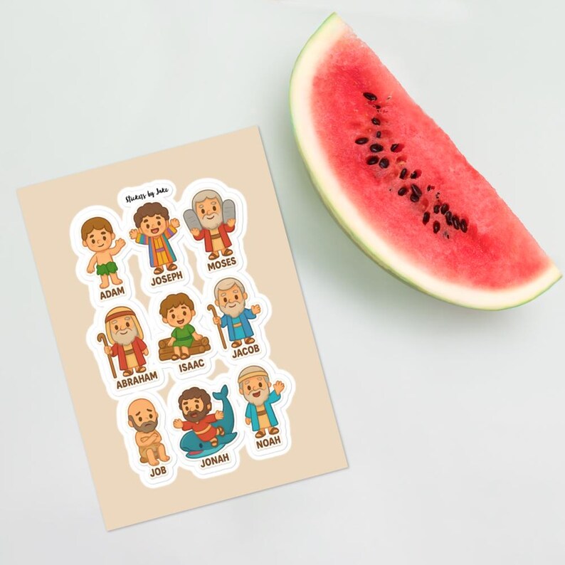 Old Testament Male Heros - Sticker Sheet - Etsy