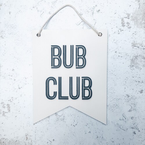 Bub Club Square 3D Wooden Sign Boys Room Decor Baby - Etsy