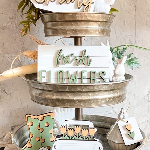 Tier Tray Signs // Lemon Themed Signs // Summer Decor // Wood - Etsy