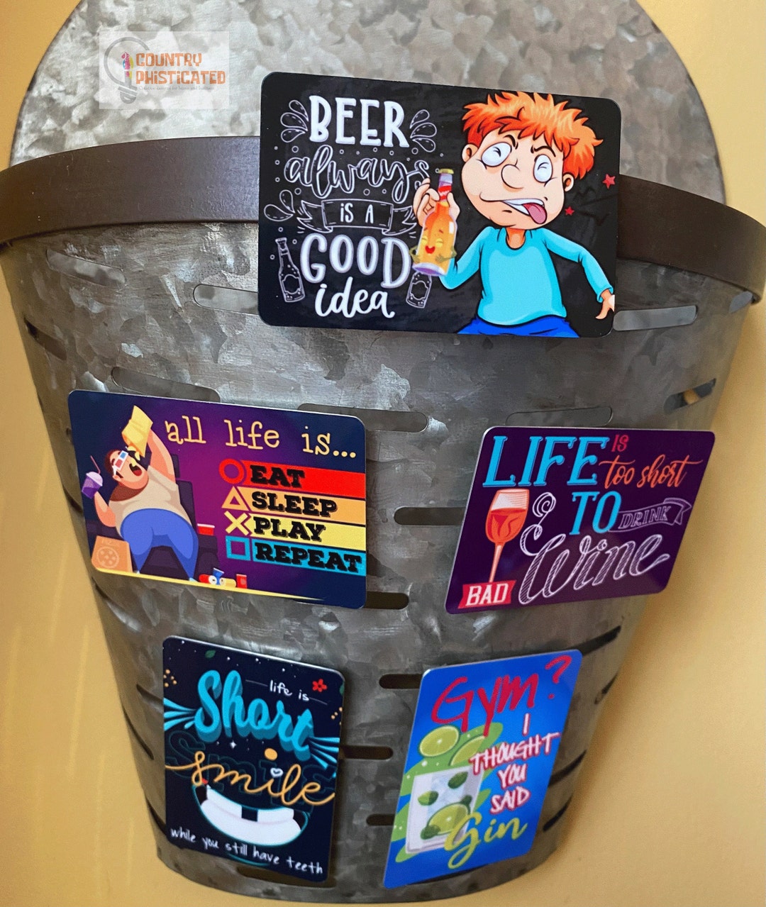 Funny Aluminum Magnet / Refrigerator Magnet / Sublimated Aluminum ...