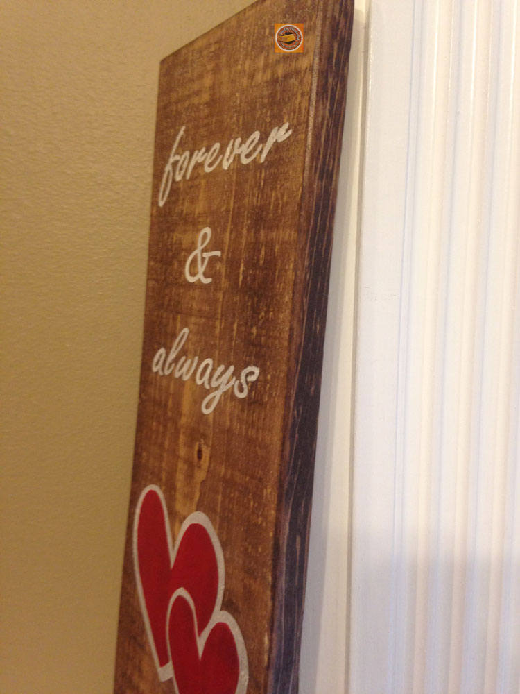 Forever & Always / Wooden Wall Sign / Rustic Sign / Hand Painted ...