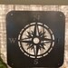 Metal Compass Wood Sign / Compass Sign /handmade / Hand Painted ...