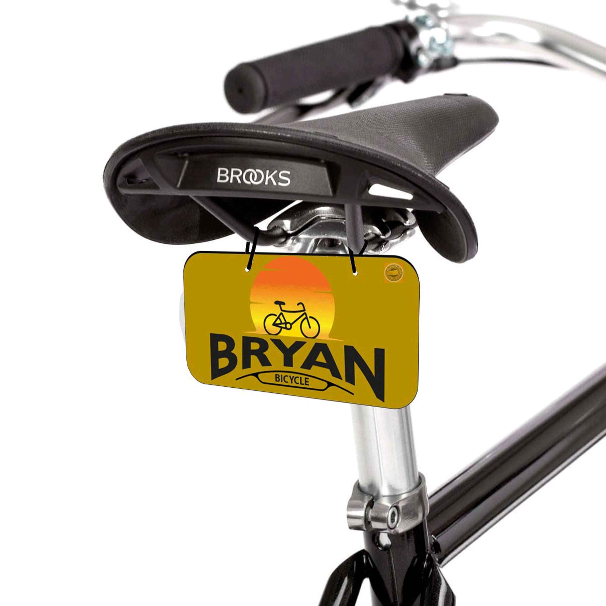 Personalized Sunset Bike License Plate / Mini Bicycle License - Etsy