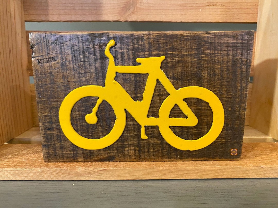 Bicycle Block Sign / Bicycle Sign / Bicycle Art Work / Bike's Lover ...