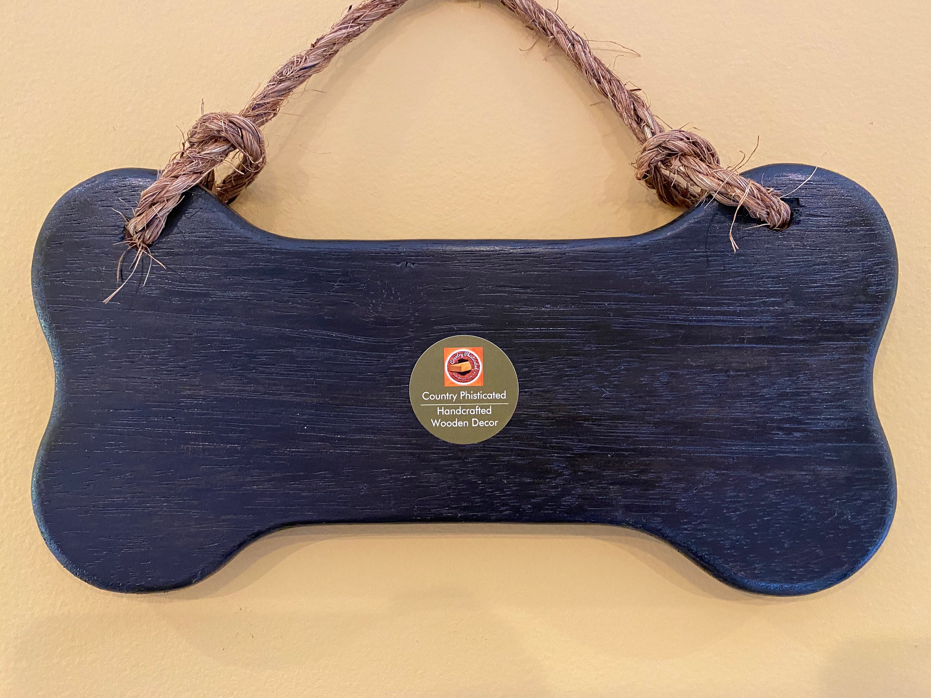 Dog Bone Sign / Dog Wooden Bone Sign / Dog Bone Door Hanger / - Etsy