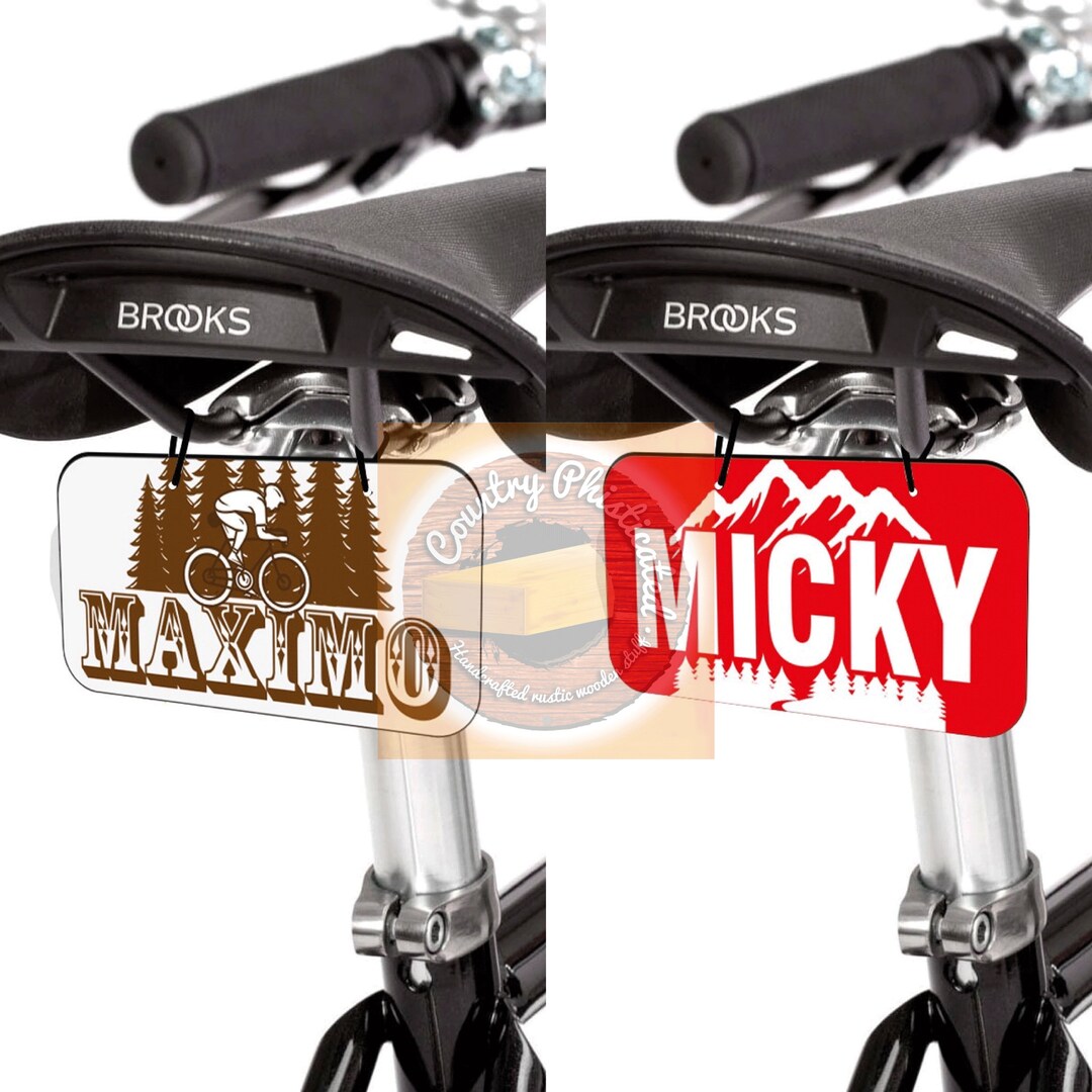 Personalized Mountains Bike License Plate / Sublimated Bike License ...