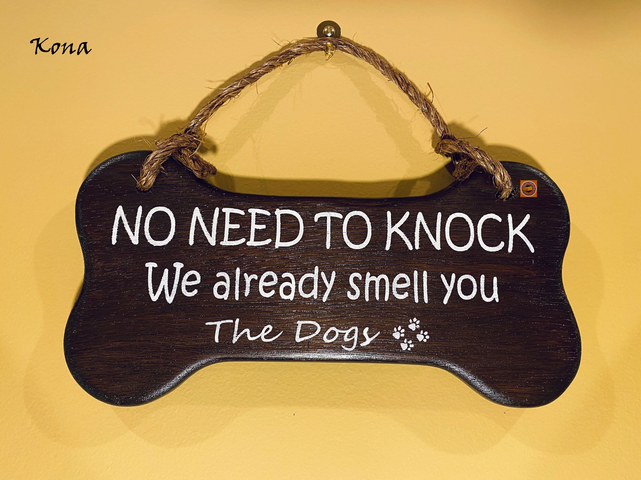 Dog Bone Sign / Dog Wooden Bone Sign / Dog Bone Door Hanger / Dog ...