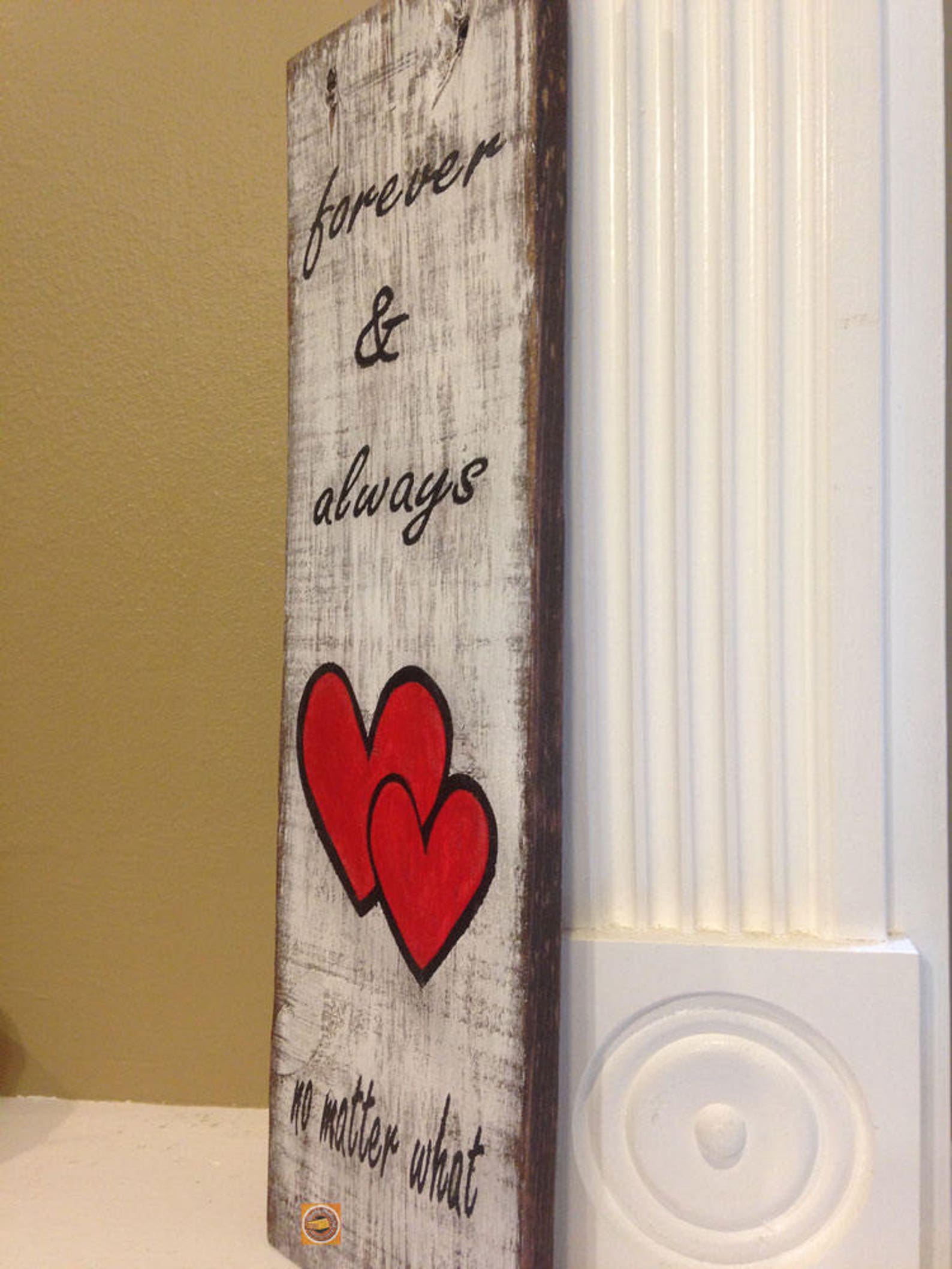 Forever & Always / Wooden Wall Sign / Rustic Sign / Hand Painted ...